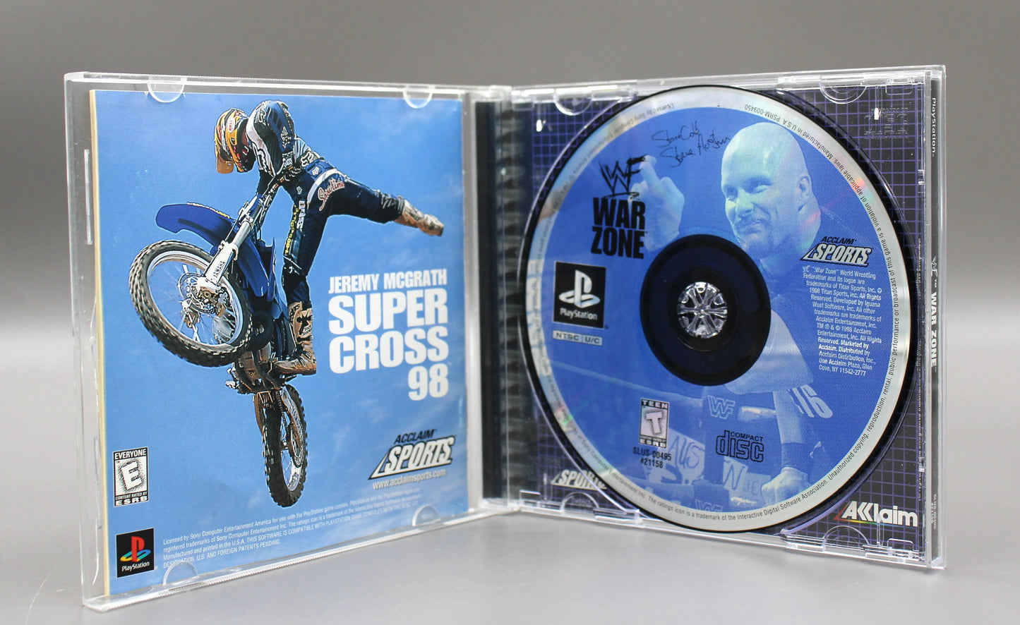 WWF War Zone (Sony PlayStation 1, PS1, 1998) Black Label - Video Game ...