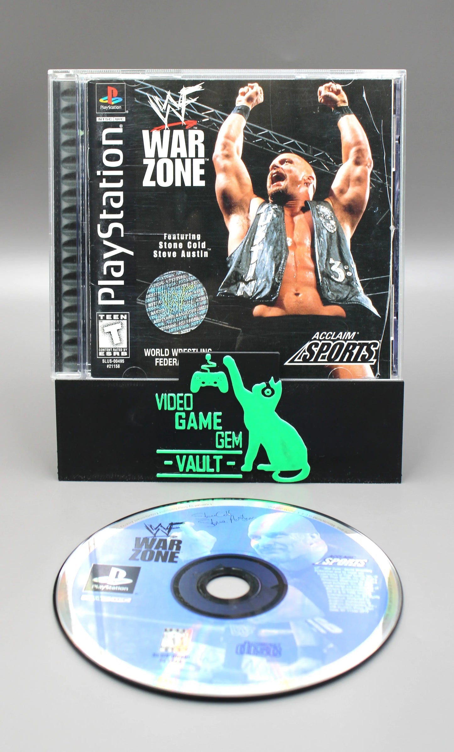 WWF War Zone (Sony PlayStation 1, PS1, 1998) Black Label - Video Game ...