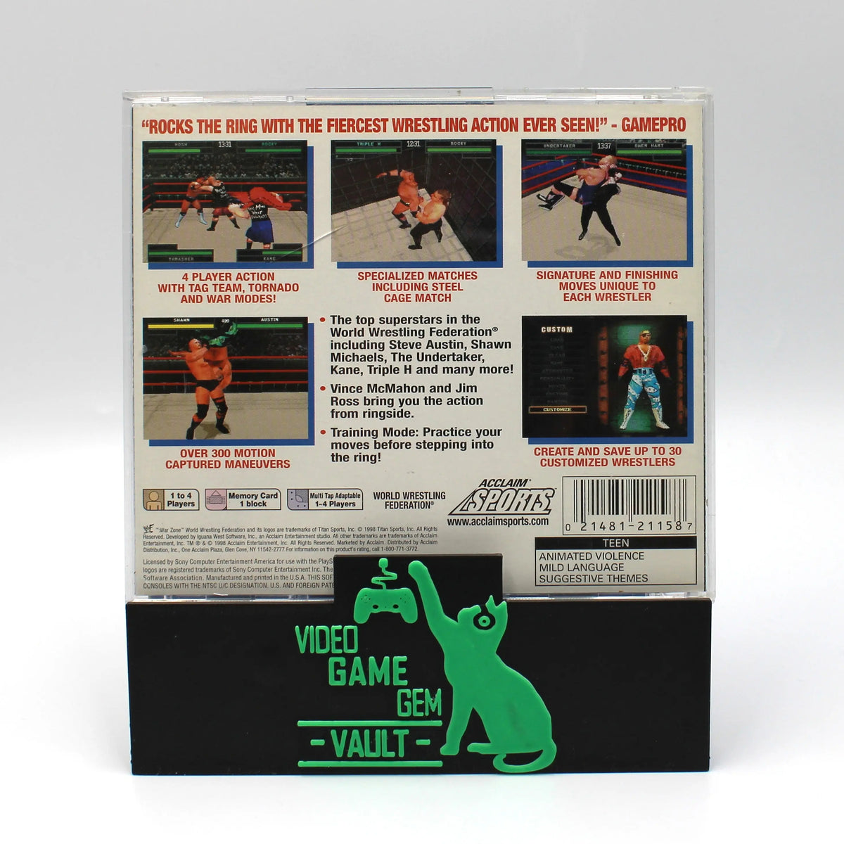 WWF War Zone for Sony PS1 - CIB – Video Game Gem Vault